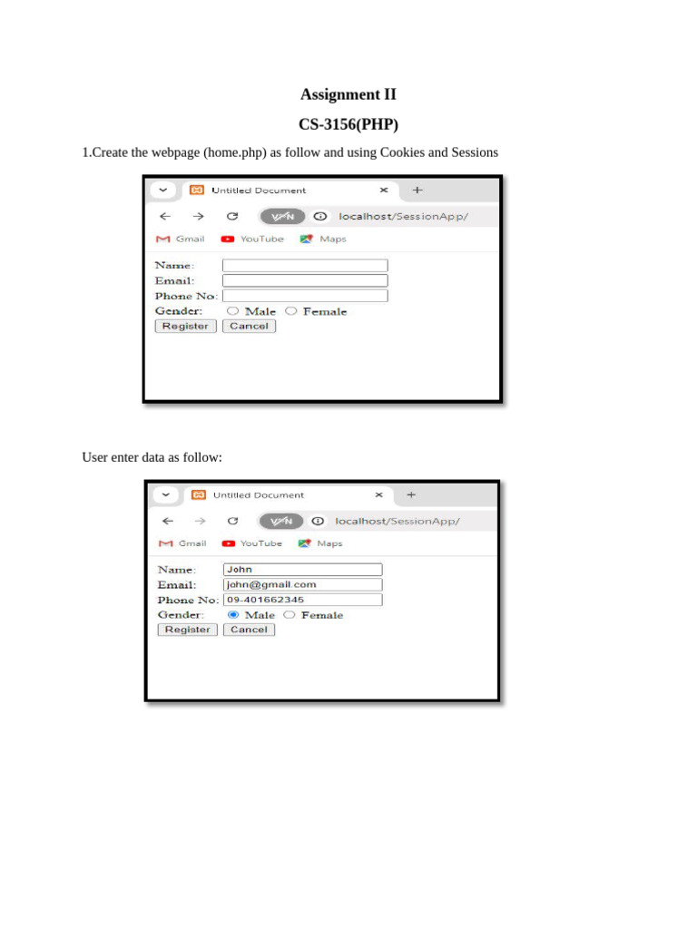 PHP Assignment 2 | PDF