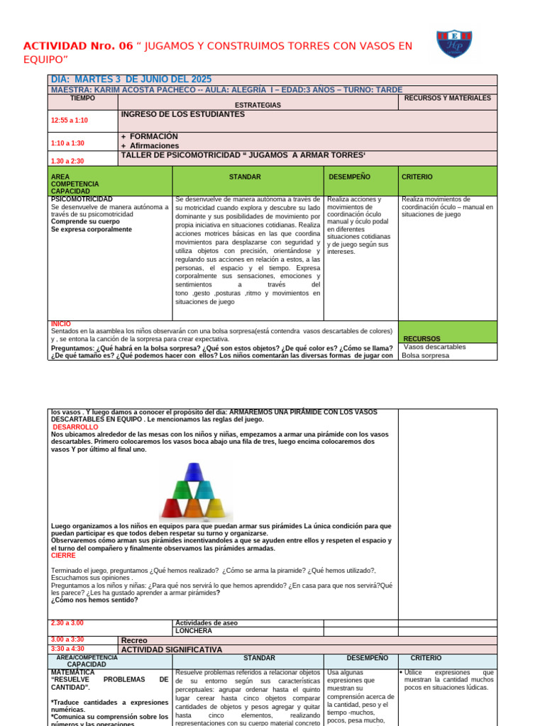 Formato de Programacion Actual | PDF