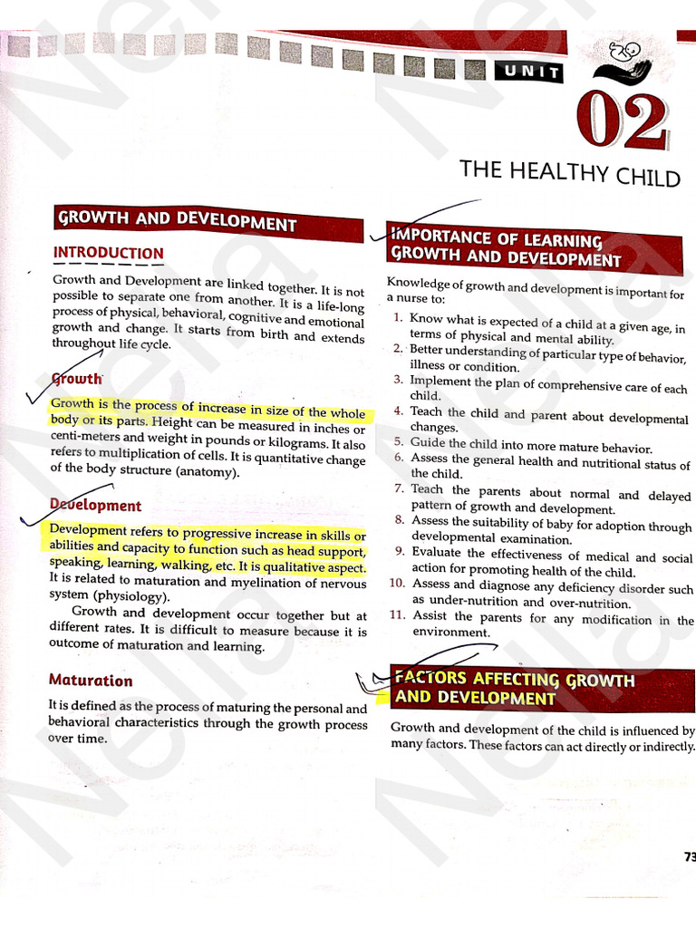 CHILD Notes Imp. | PDF