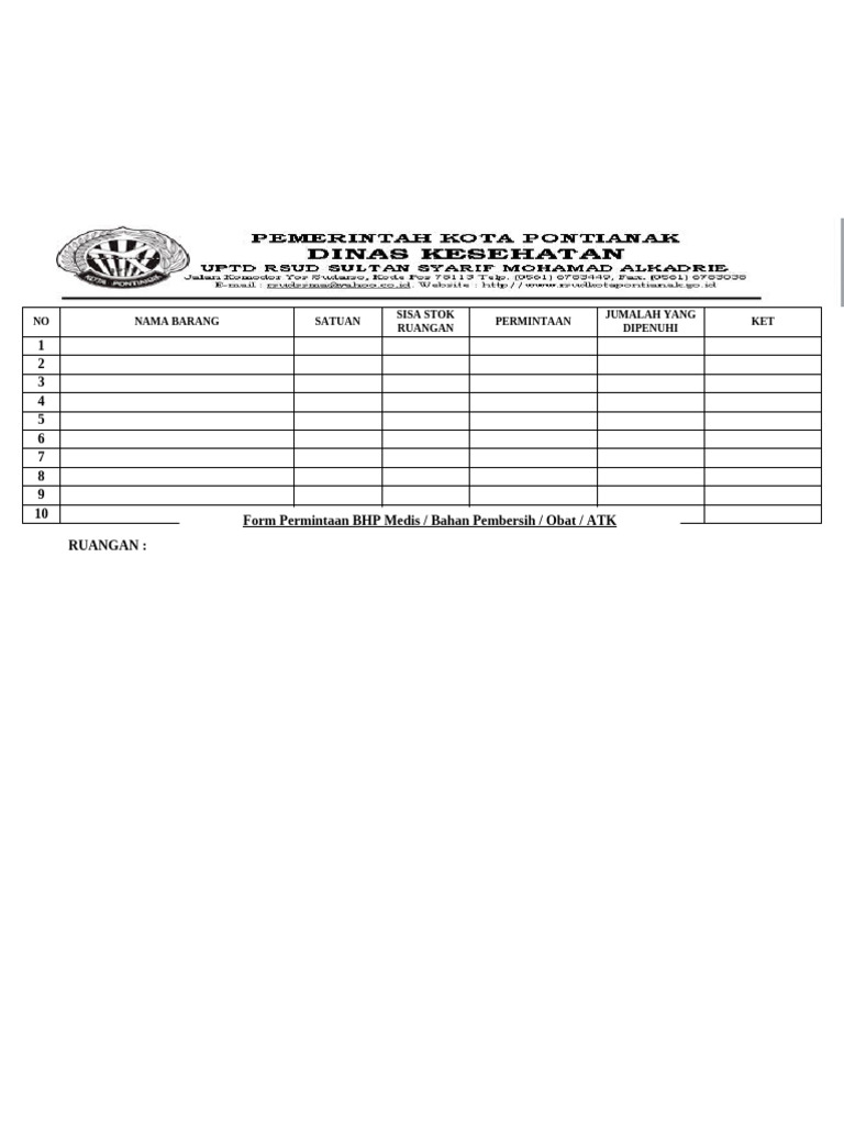 Form Permintaan | PDF