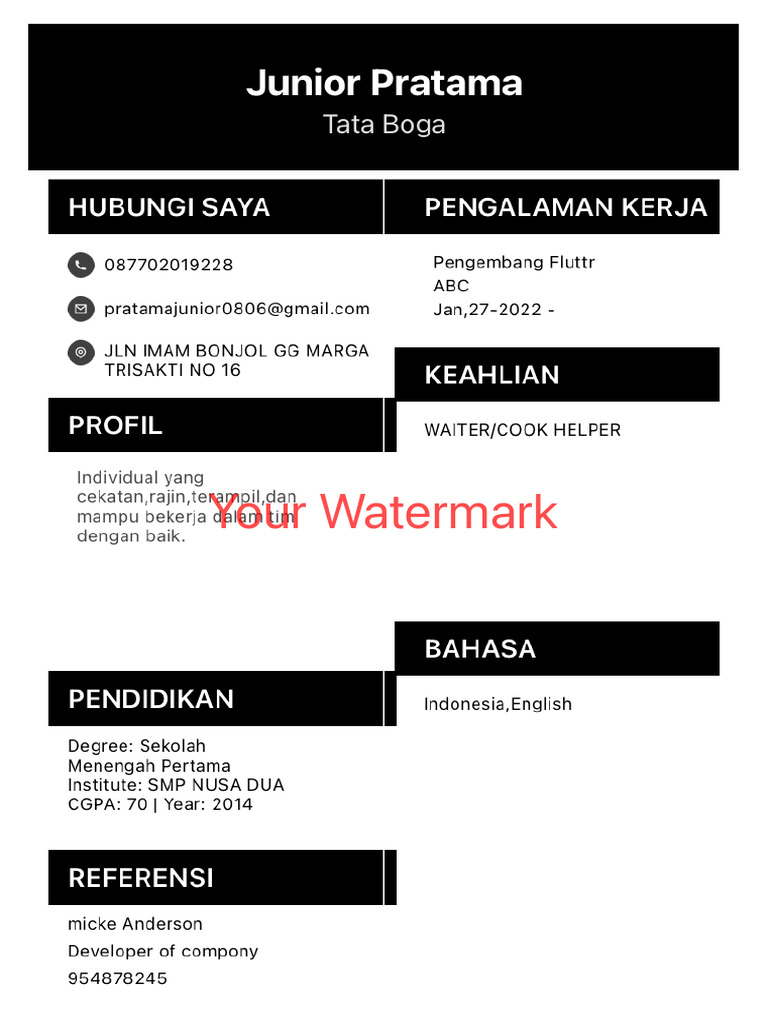 Watermark Template 4 | PDF