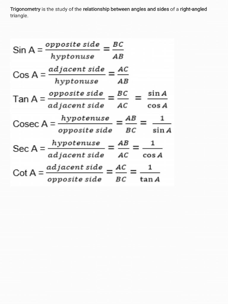Trigonometry Concept | PDF