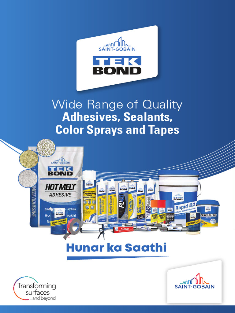 Tekbond Silicone Sealants Overview | PDF | Adhesive | Lamination