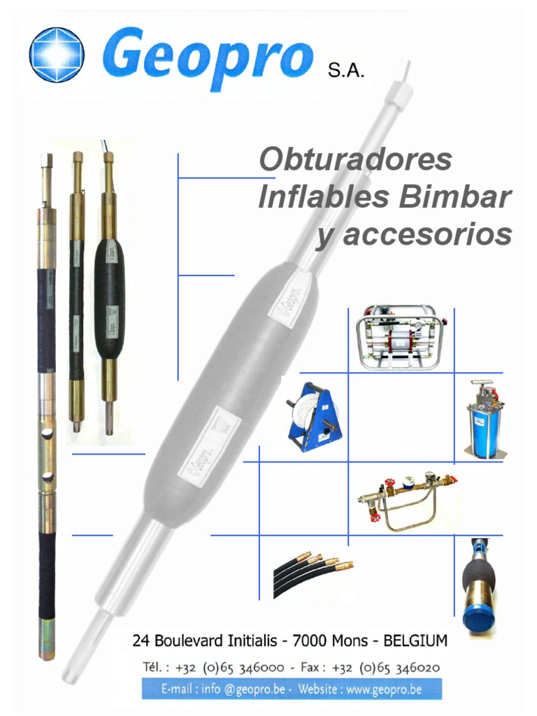 Obturadores Inflables Bimbar y Accesorios | PDF | Bomba | Presión