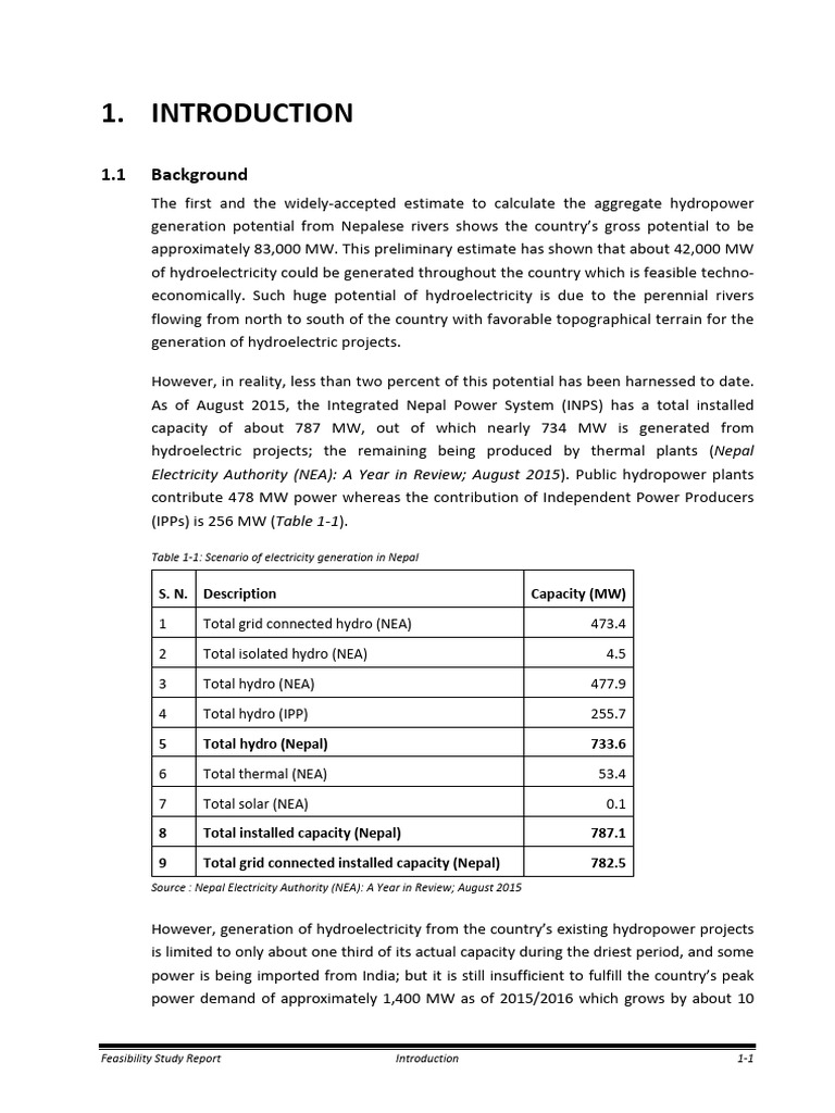 Super Ankhu Khola Hydropower Feasibility Study | PDF | Hydroelectricity ...