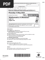 IG Mathematics A - Mark Scheme 1H (Nov. 2024) | PDF