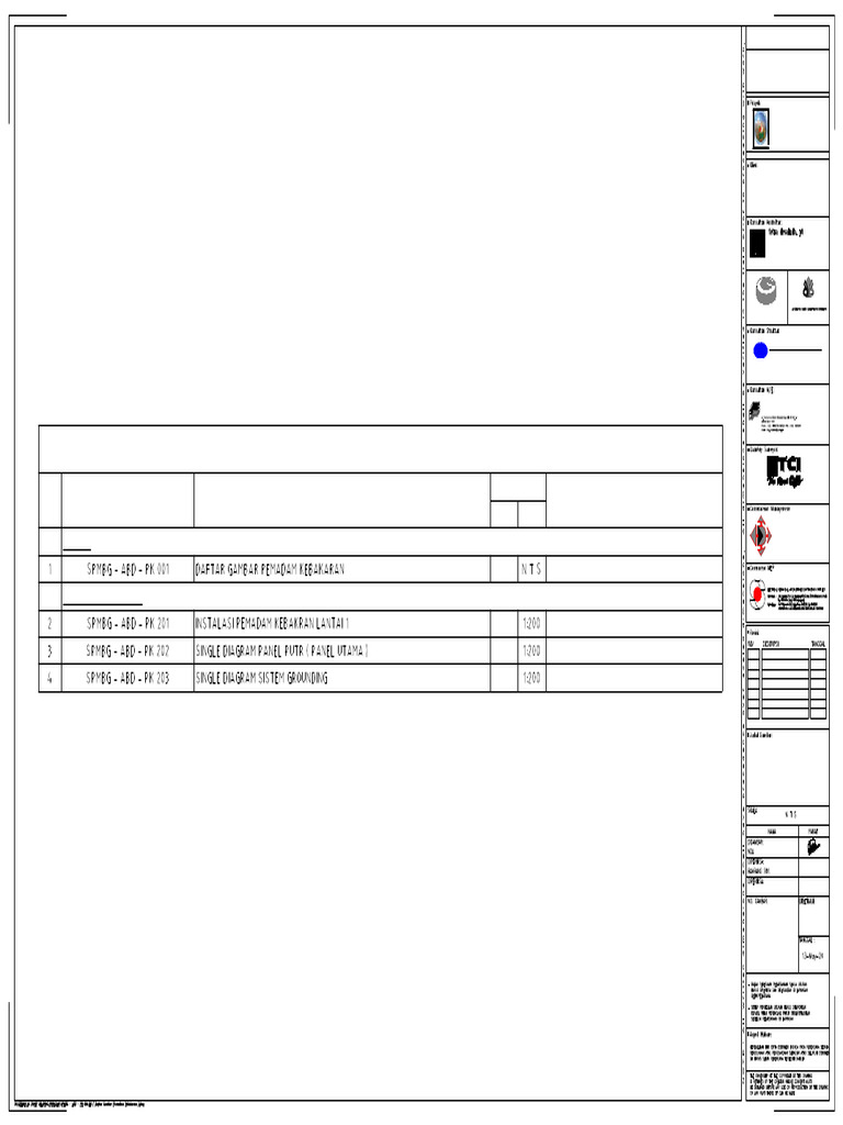 SPMBG - ABD - PK 001.R0 ( Daftar Gambar Pemadam Kebakaran ) | PDF
