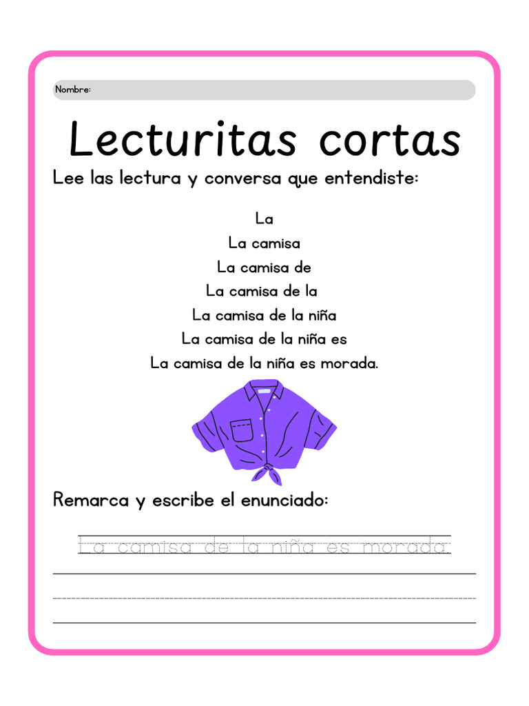Lecturas cortas para niños | PDF