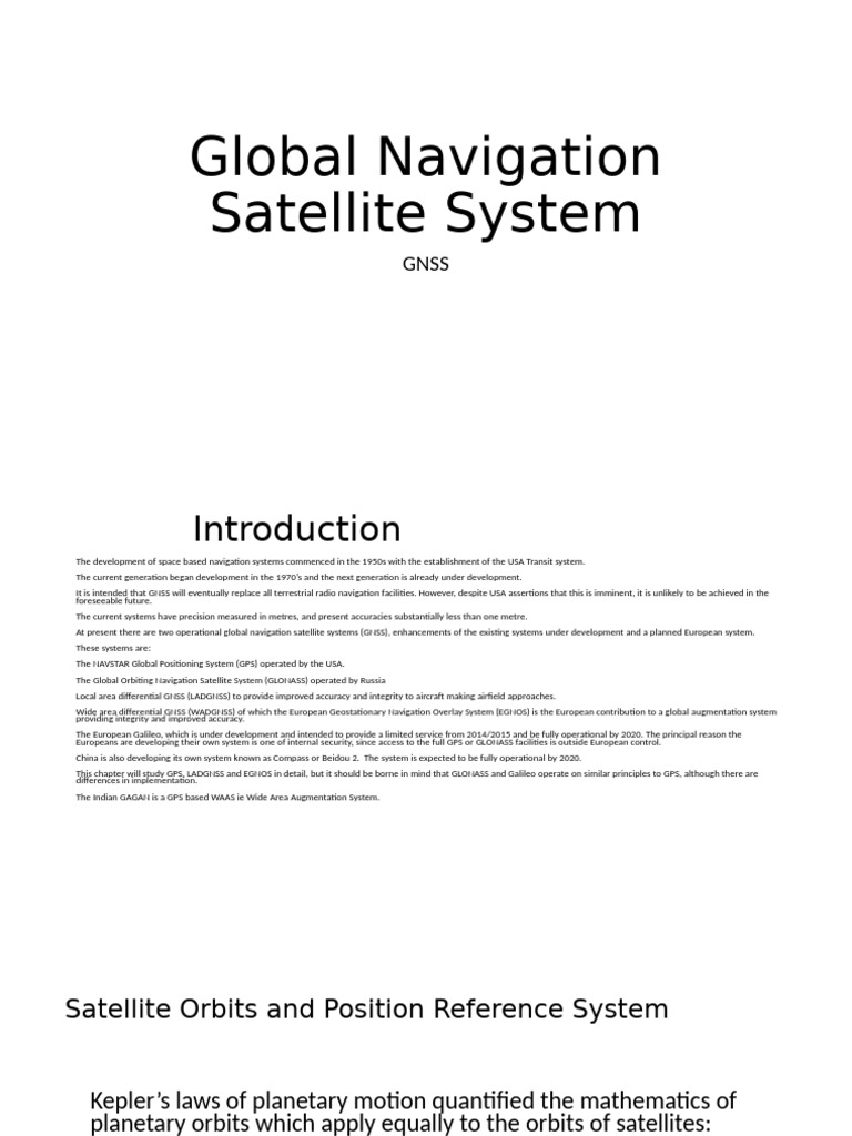Global Navigation Satellite System | PDF | Global Positioning System | Wireless