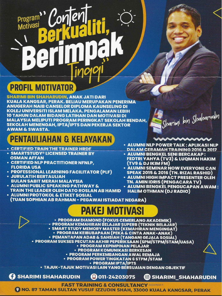 Sharimi - Konsultan Motivasi | PDF