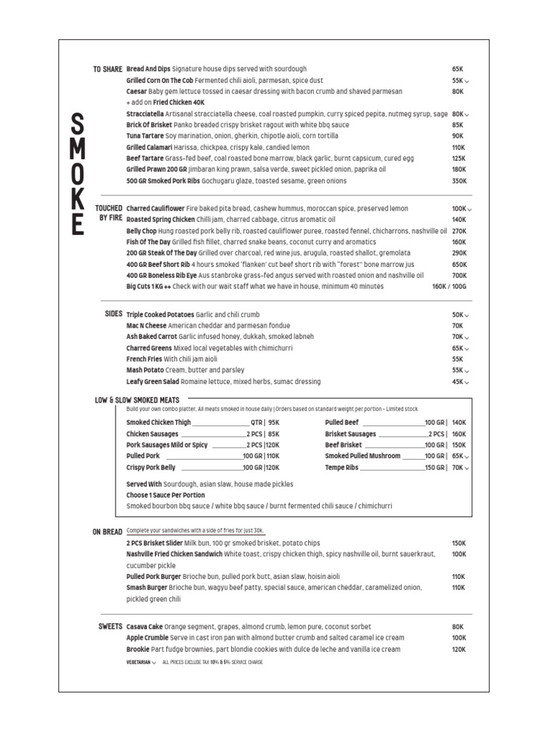 Menu Restaurant 2024 Update | PDF | Pickling | Hamburgers