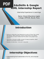 Internship Report Google AI-ML | PDF | Artificial Intelligence ...