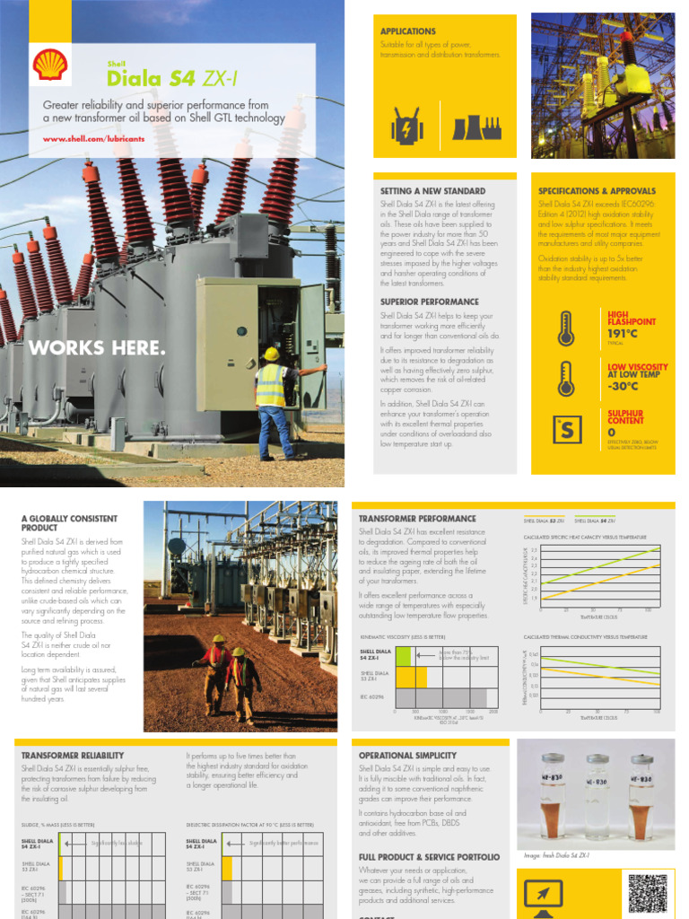 Shell Diala s4zx I Product Information | PDF | Transformer | Natural Gas