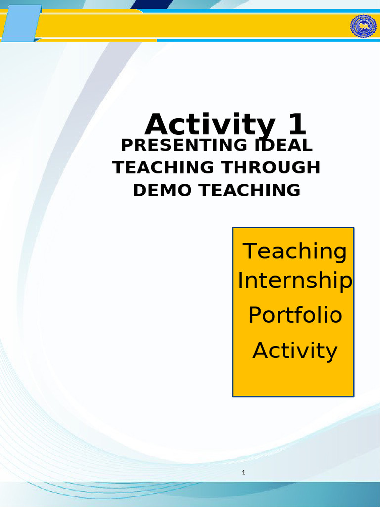 Ti Activity 10 Presenting Ideal Teaching Through Demo Teaching | PDF ...