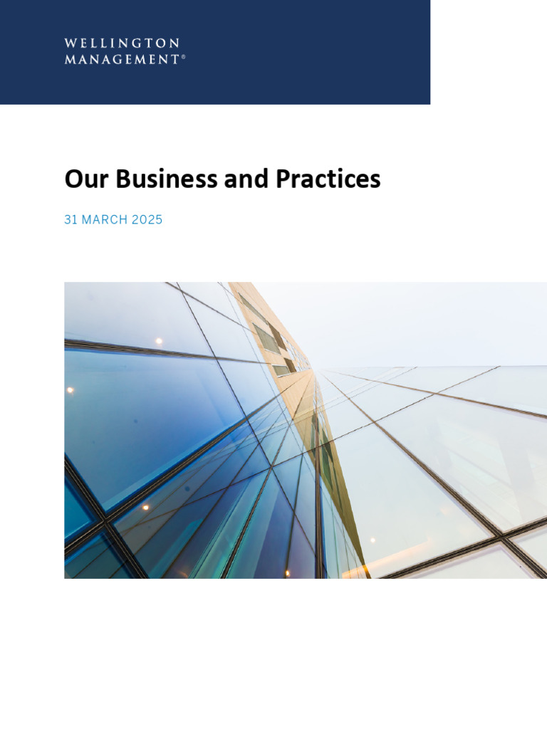 Wellington Management Overview 2025 | PDF | Hedge Fund | Financial Analyst