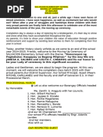 EMCEE Script For Culmination Program | PDF | Literacy | Communication