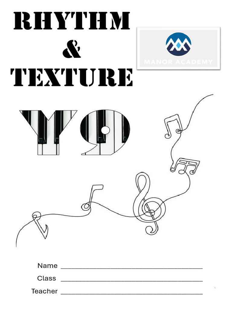 Y9 Rhythm & Texture Booklet 2024-2025 | PDF | Rhythm | Conducting