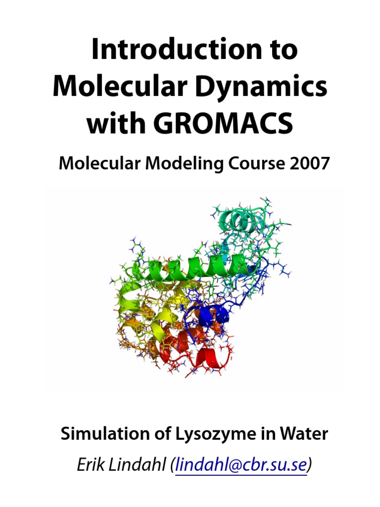 Gromacs Molecular Modeling Tutorial | PDF | Molecular Dynamics | Computational Chemistry