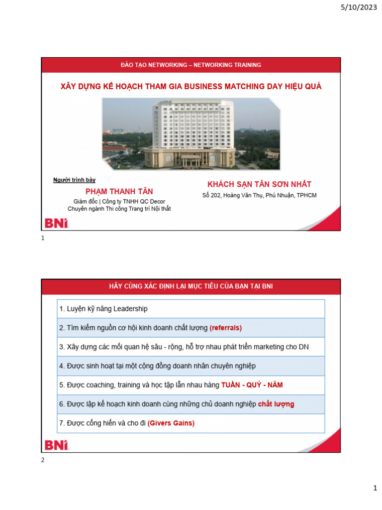 2023-05-10 Xây Dựng Chiến Lược Tham Gia BM04 Hiệu Quả | PDF