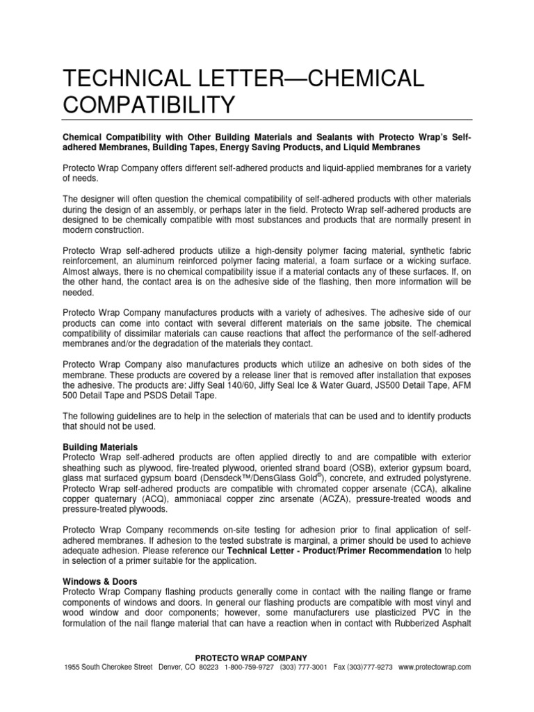 Letter Chemical Compatible | PDF | Polyvinyl Chloride | Polyethylene