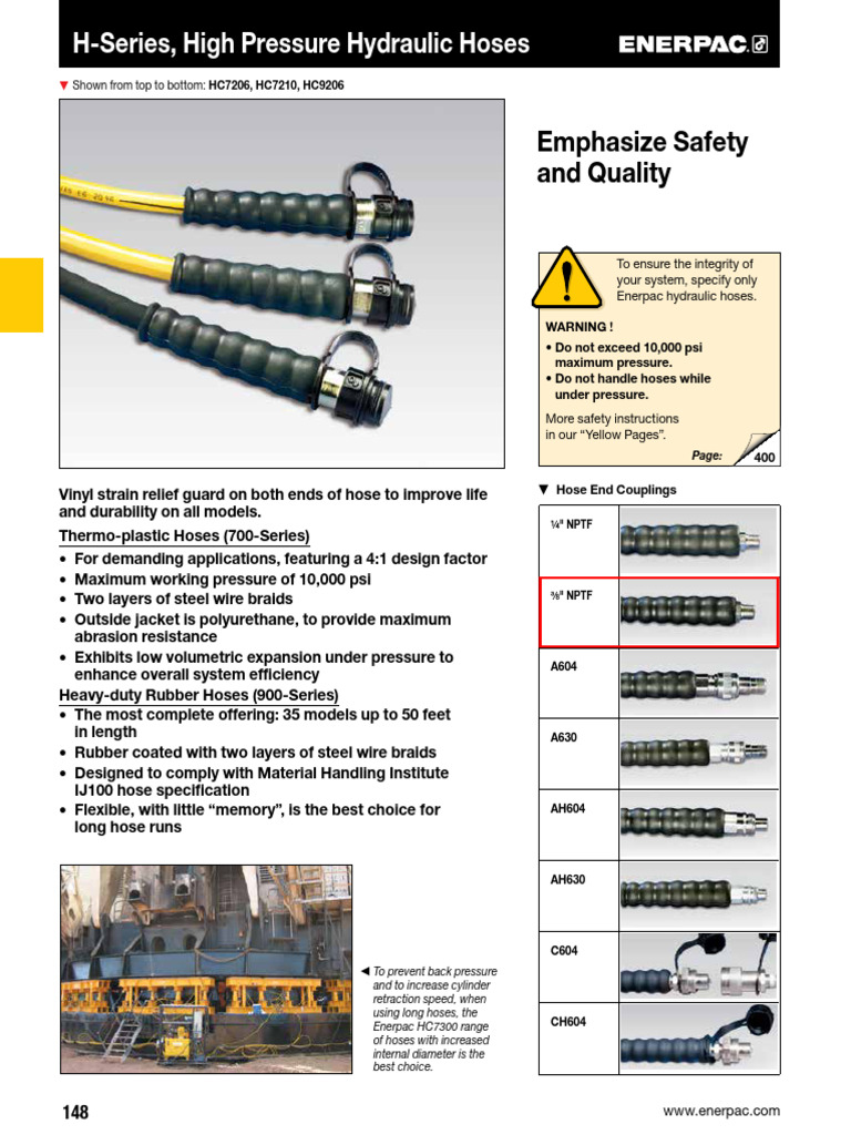 H700-H900-Series High-Pressure Hydraulic Hoses | PDF | Hose ...
