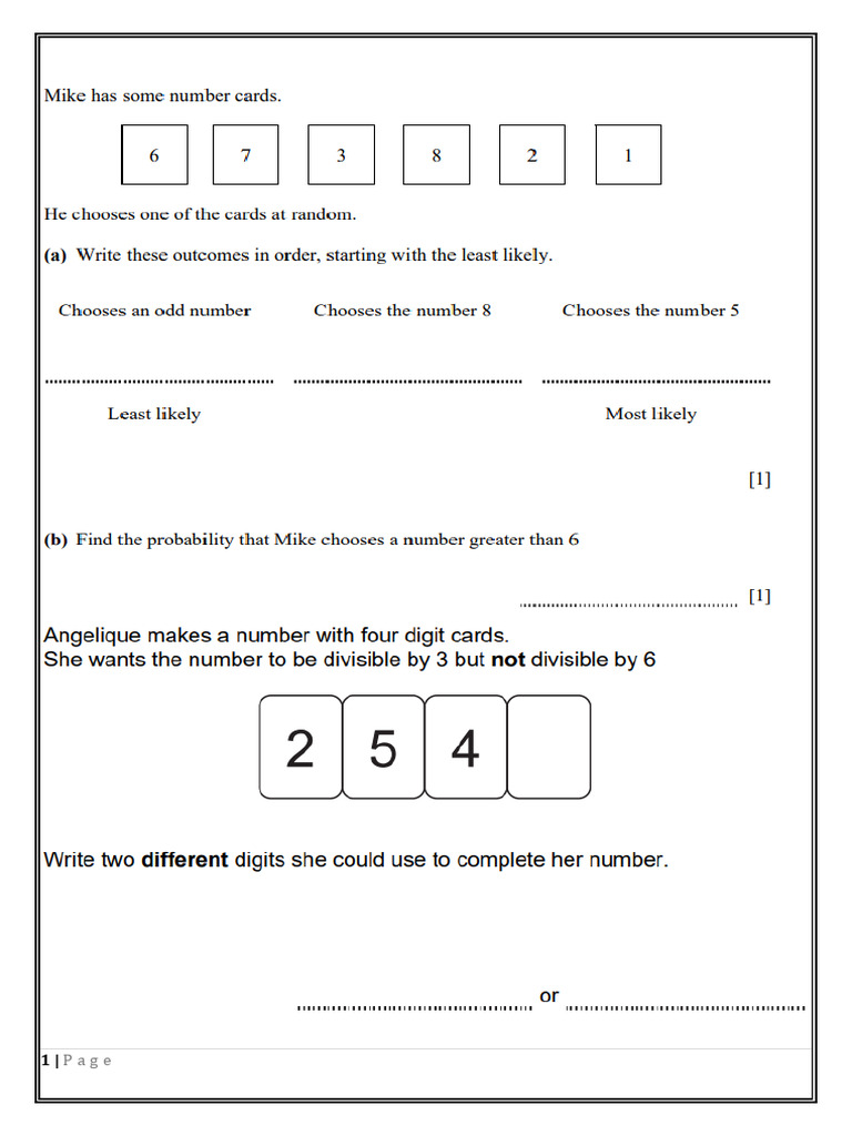 Maths 22.02 Y6 Session1 | PDF