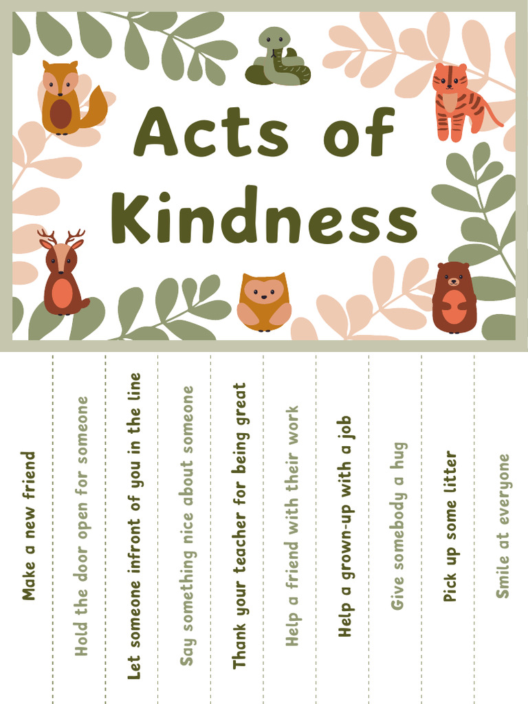 Acts of Kindness Poster | PDF
