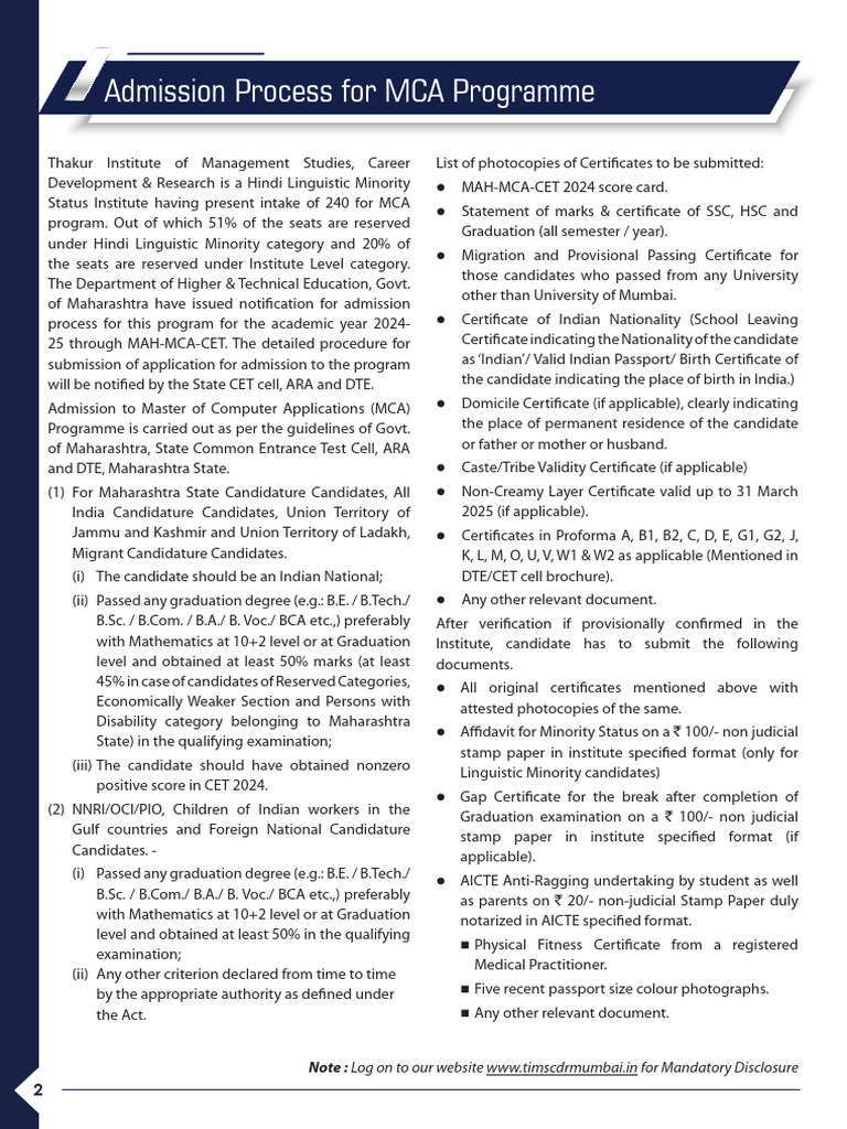 Admission Process 2024 25 1 | PDF