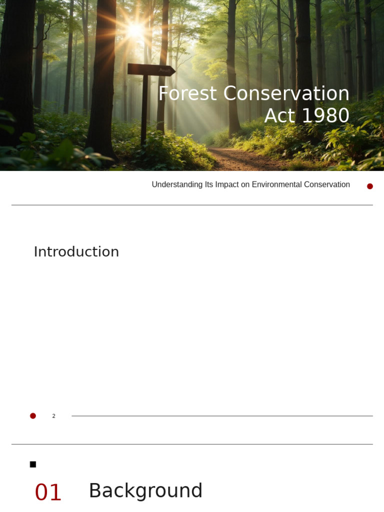 Forest Conservation Act 1980 | PDF | Forest Management | Conservation ...