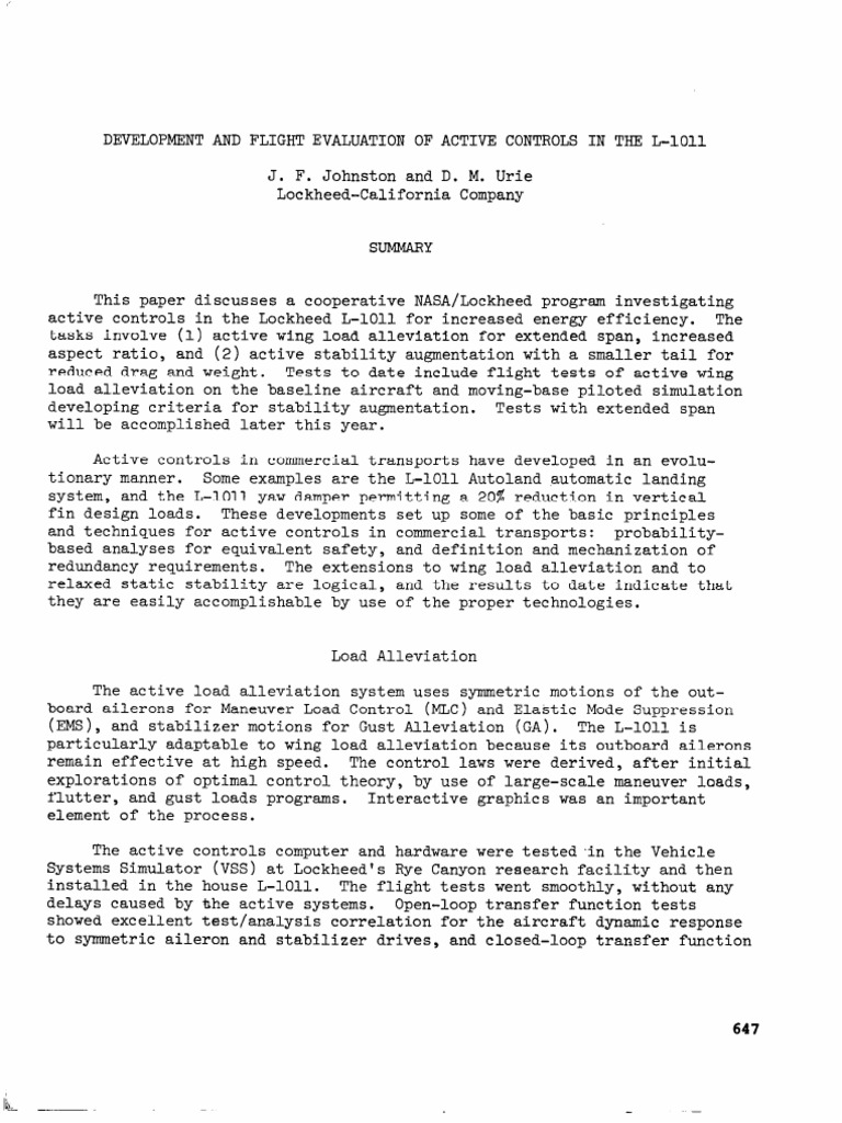 Lockheed Tristar 1011 | PDF | Aviation | Aircraft