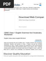 Ieo Sample Paper Class-5 | PDF | Verb | English Language