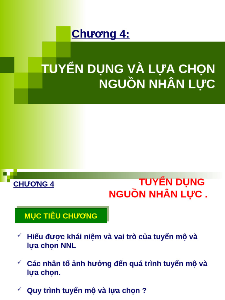 C4.tuyen Mo Va Lua Chon | PDF