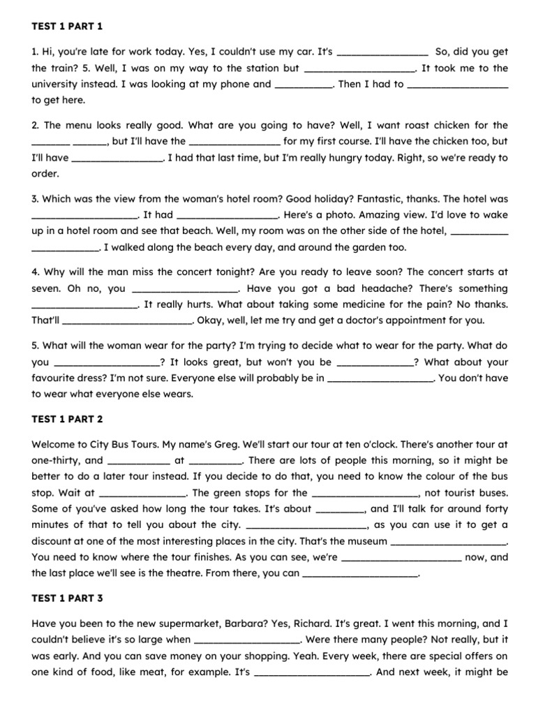 20.4 Listening Succeed in A2 Script | PDF | Bus