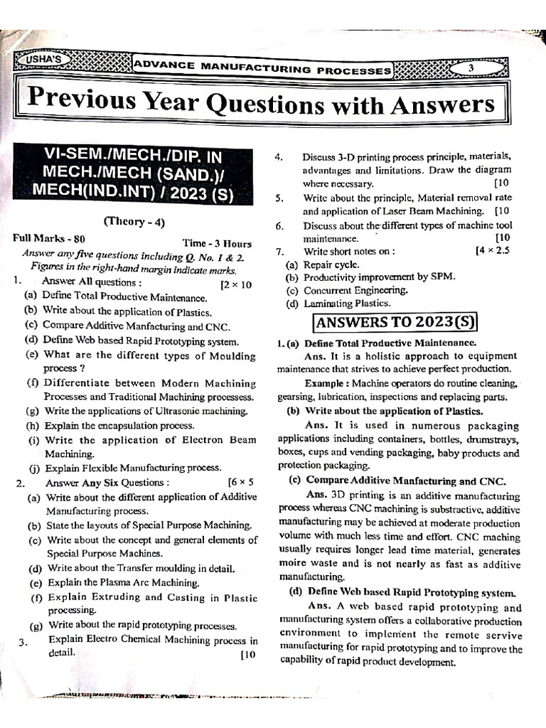 Advance Manufacturing Process | PDF