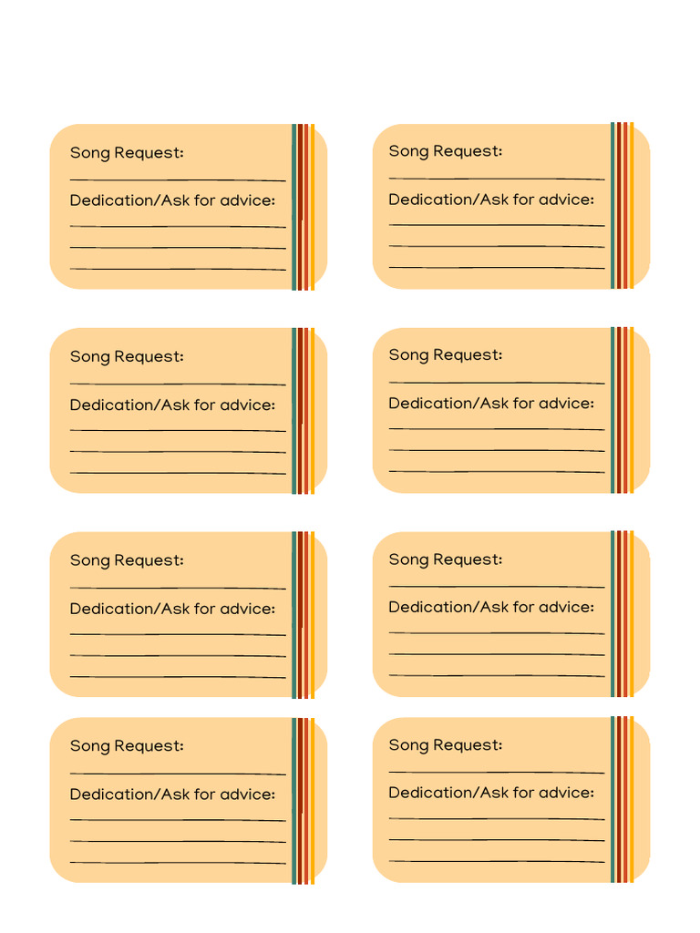 Song Request DedicationMessage | PDF