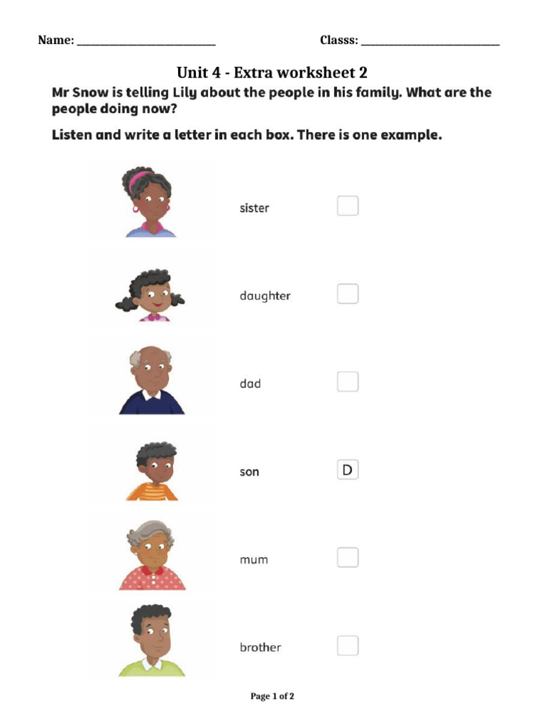 Unit 4 - Extra Worksheet 2 1 | PDF