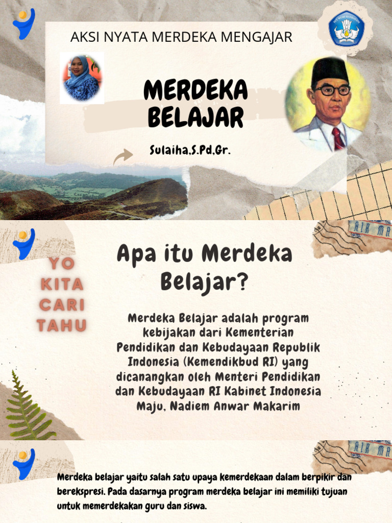 Aksi Nyata Merdeka Belajar | PDF