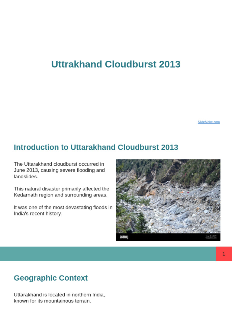 Uttrakhand Cloudburst 2013 | PDF | Flood | Emergency Management