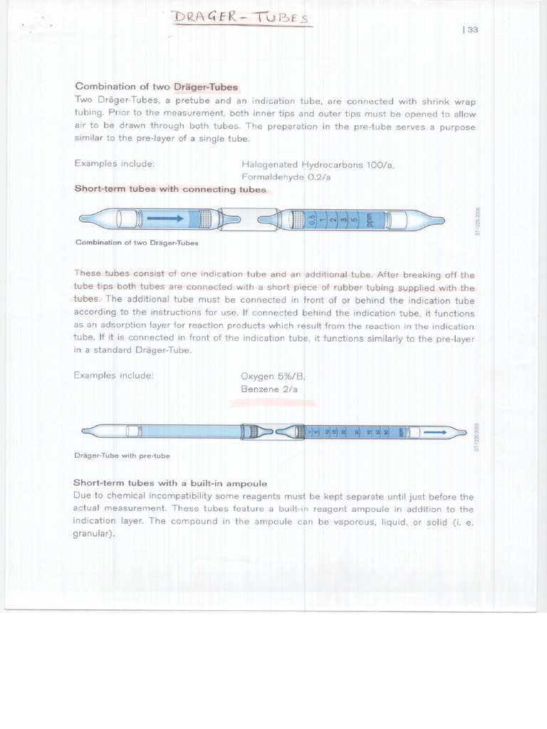 Drager Tube Manual | PDF
