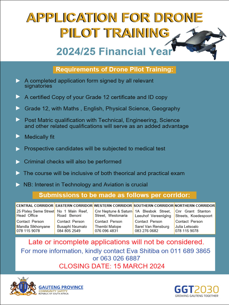 Application For Drone Pilot Training | PDF