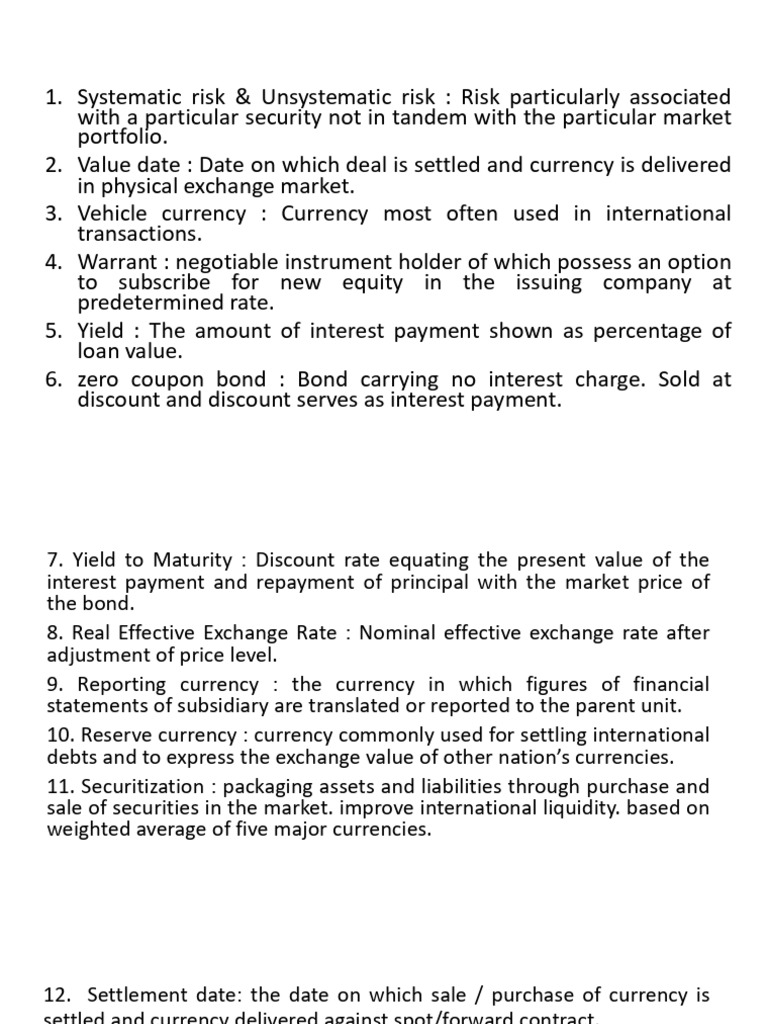 Concepts in International Finance | PDF | Bonds (Finance) | Interest