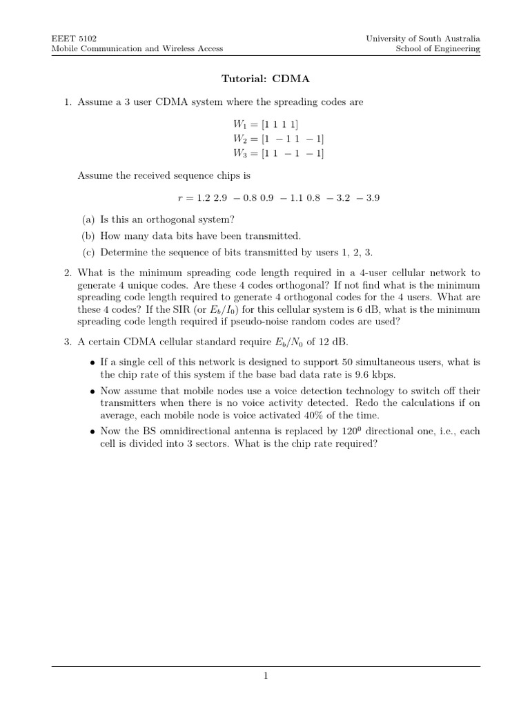 CDMA Tute | PDF