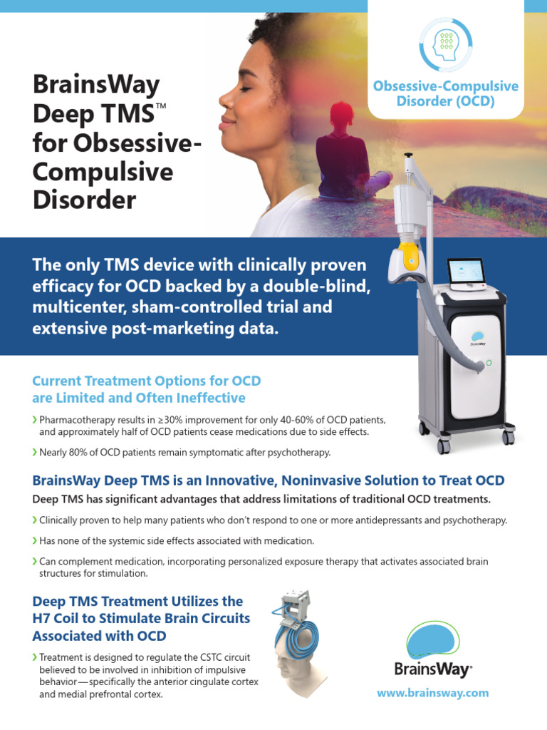 BrainsWay OCD Physician Brochure | PDF | Obsessive–Compulsive Disorder | Human Diseases And ...