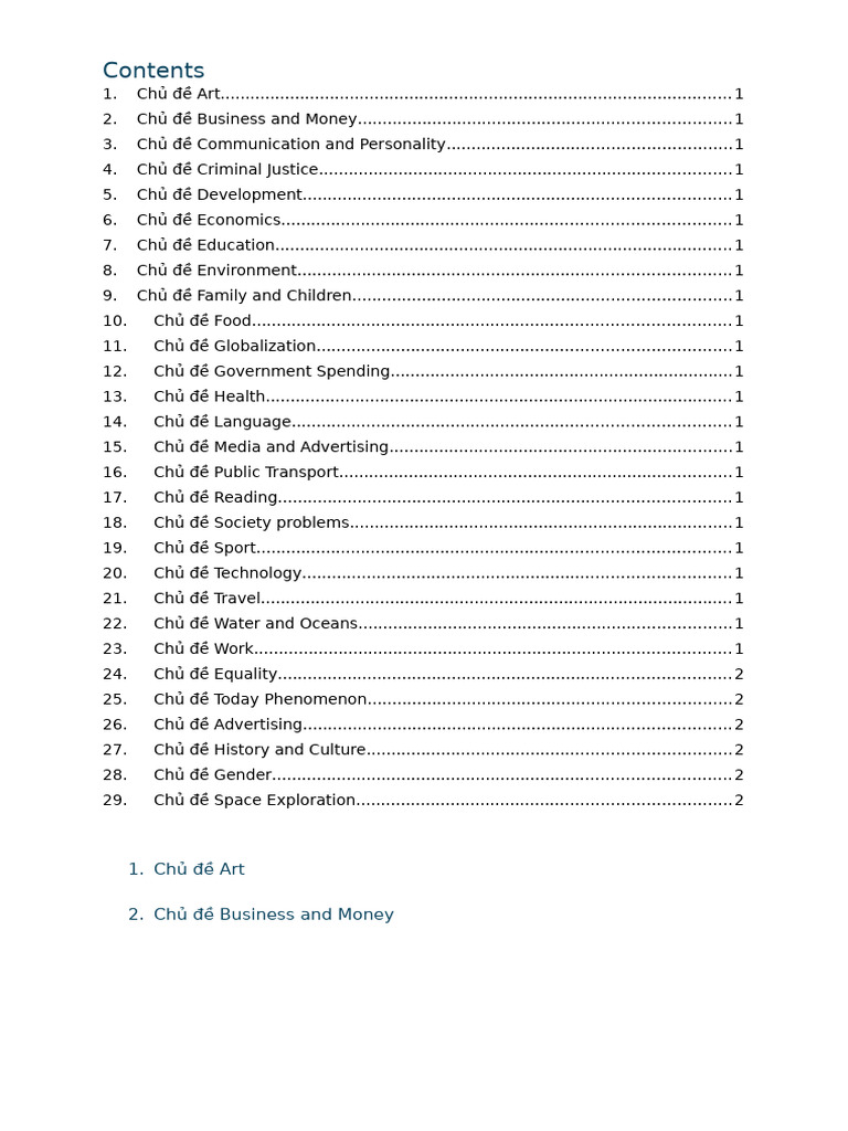 Comprehensive Topics Overview Guide | PDF | Poverty | Poverty ...