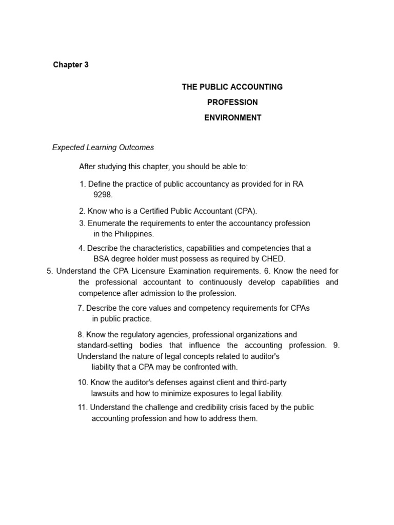 Chapter-3-Public-Accounting-Profession Cabrera | PDF | Audit | Certified Public Accountant
