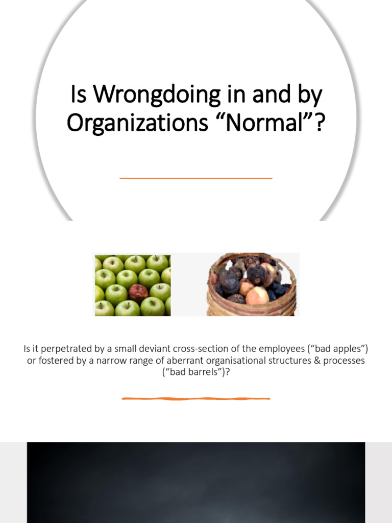 Org. Wrongdoing | PDF