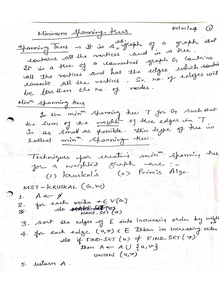 DS Notes (Graph) | PDF