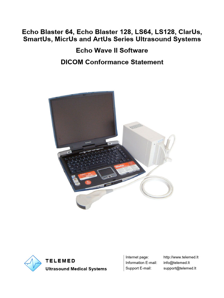 Echo Wave II Software DICOM Conformance Statement Rev.1.6.3 | PDF ...