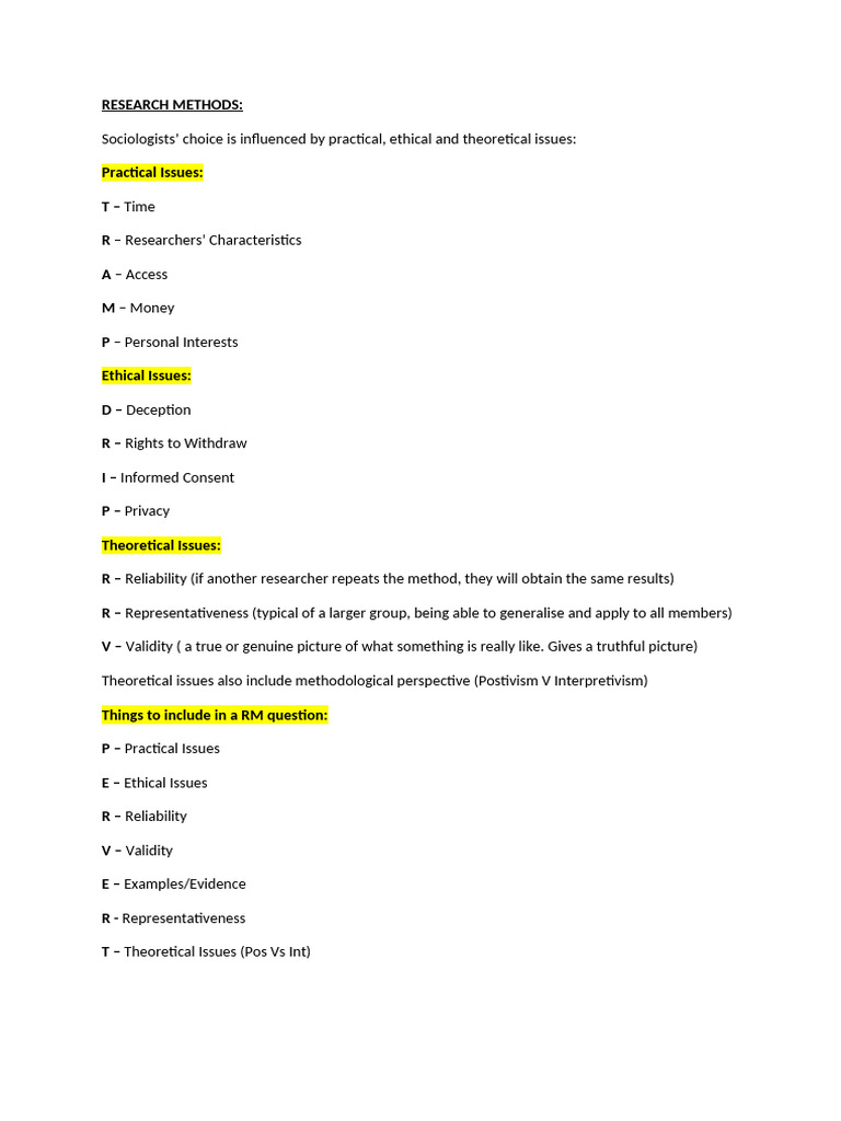 RM and Their Theories Quan and Qual | PDF | Experiment | Positivism