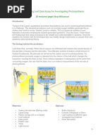 Floating Leaf Disk Photosynthesis Lab | PDF | Bicarbonate | Leaf